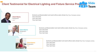 Electrical Lighting And Fixture Service Proposal PowerPoint ...