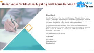 Electrical Lighting And Fixture Service Proposal PowerPoint ...