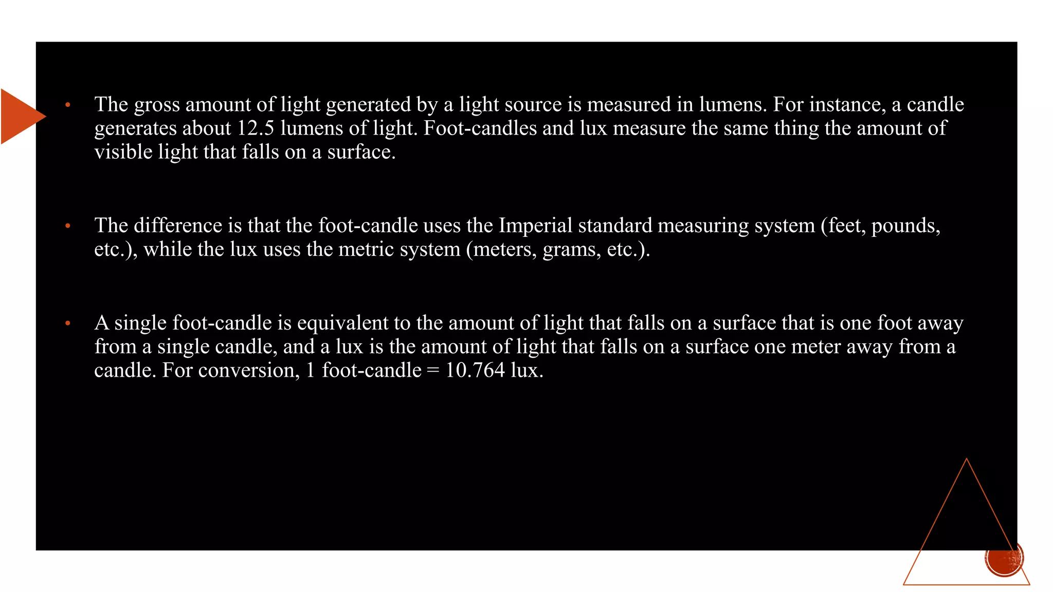 Electrical lighting design and calculations | PPTX