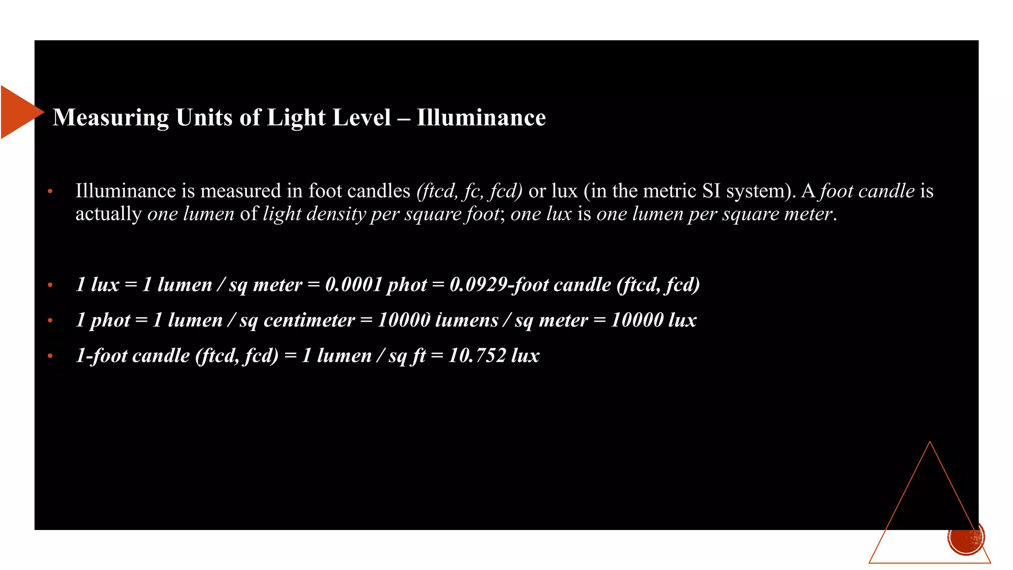 Electrical lighting design and calculations | PPTX