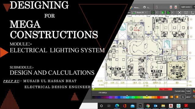Electrical lighting design and calculations | PPTX