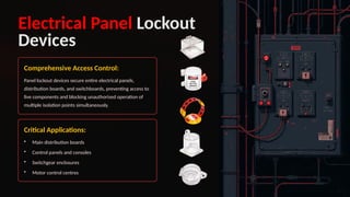 Electrical Lockout Tagout Devices for workplace safety | PPTX