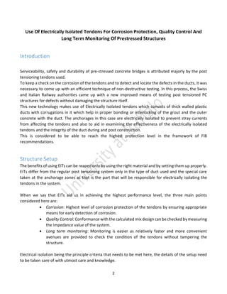Electrically isolated tendons | PDF
