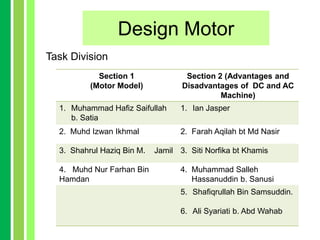 DC Motor Model | PPTX