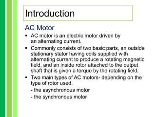 Advantages and Disadvatages of AC/DC Motor | PPTX