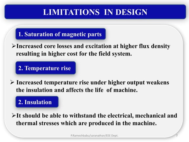 Electrical machine design | PPTX