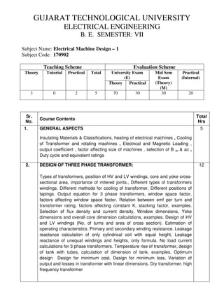 Electrical machine design | PDF