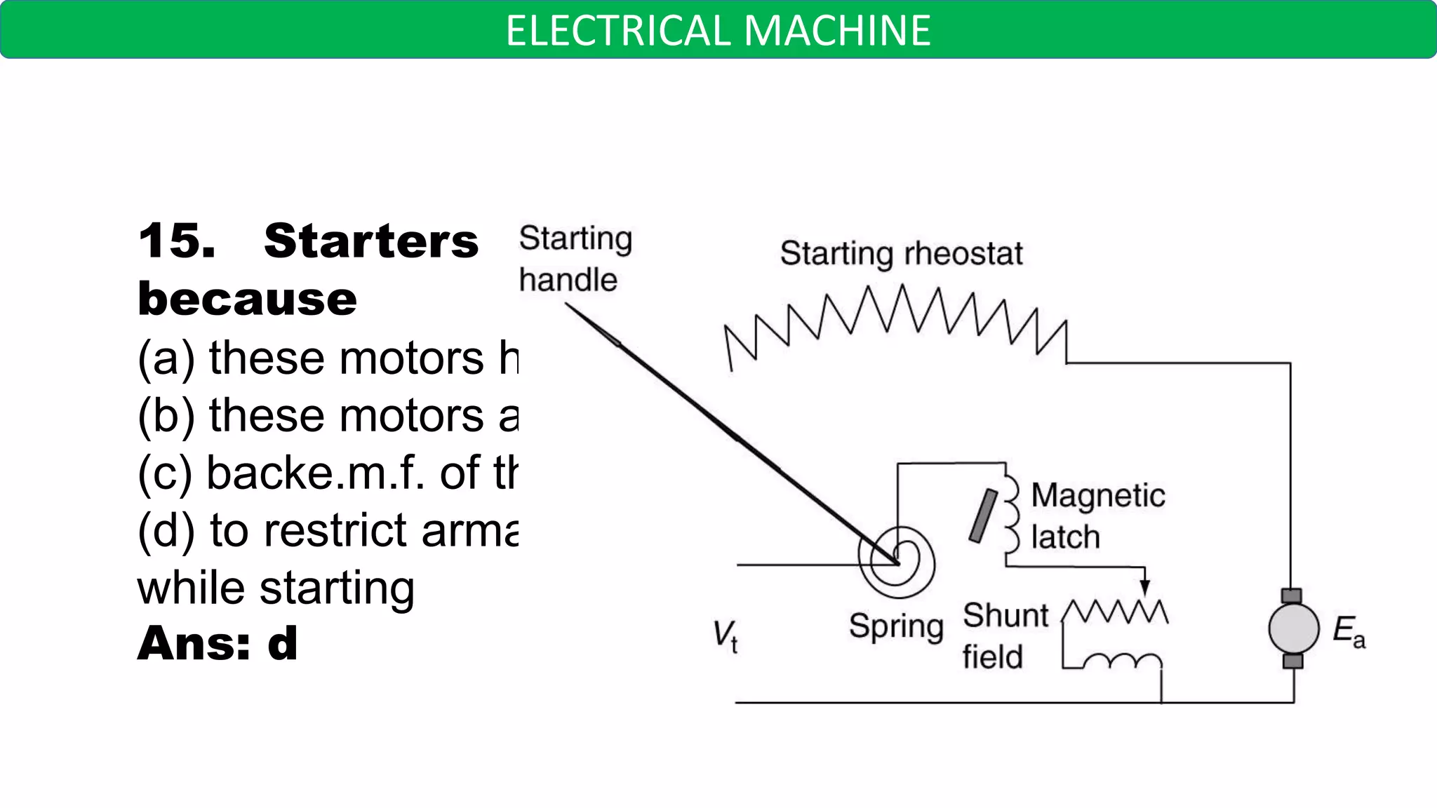 MCQ OF ELECTRICAL MACHINES PART I_OBJECTIVE QUESTIONS AND ANSWERS ...