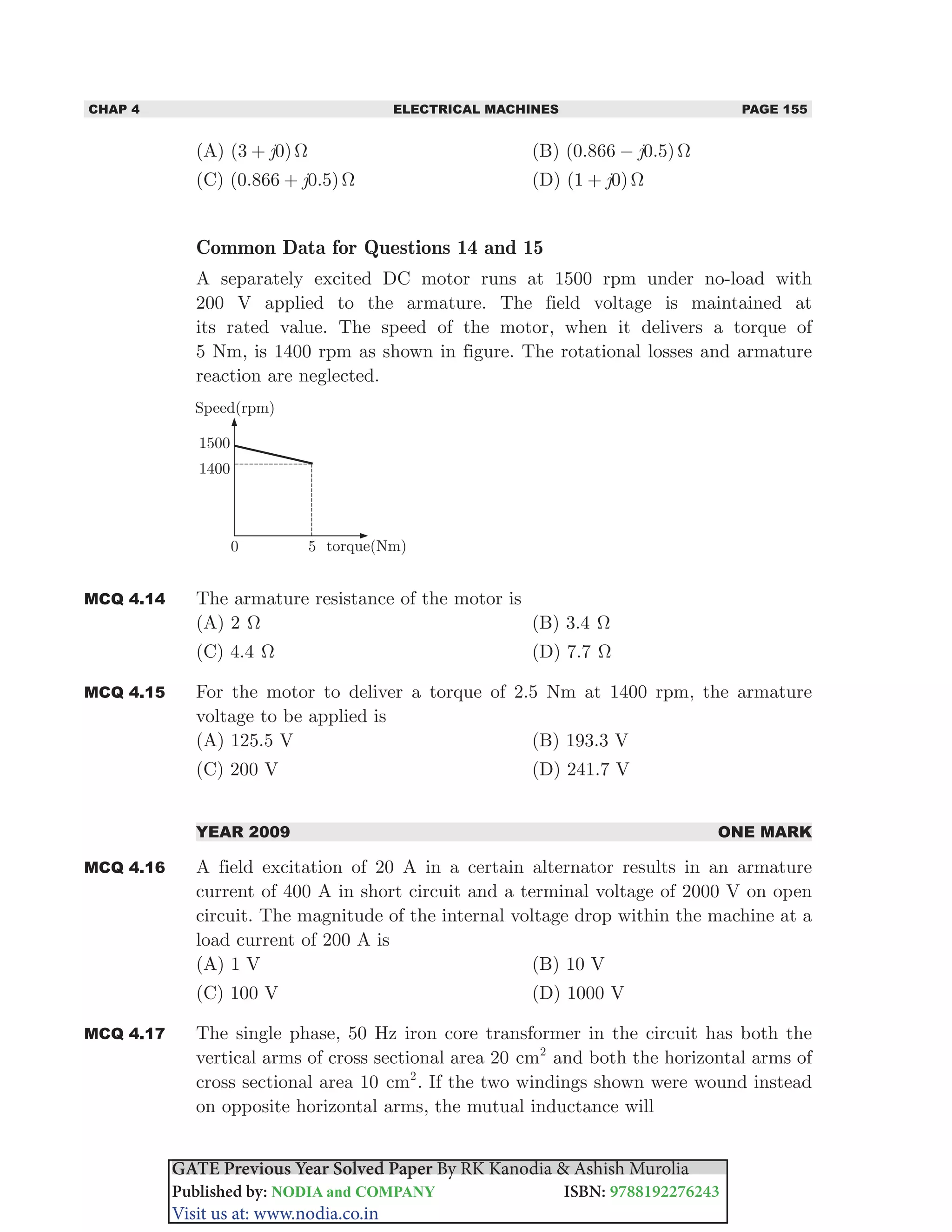 Electrical machines solved objective | PDF