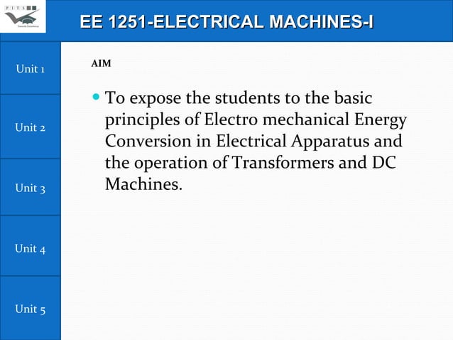 Electrical machines I (II-EEE) | PPT
