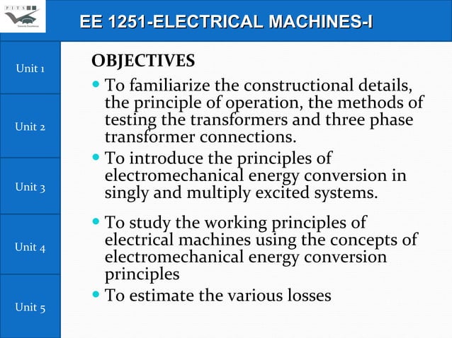 Electrical machines I (II-EEE) | PPT