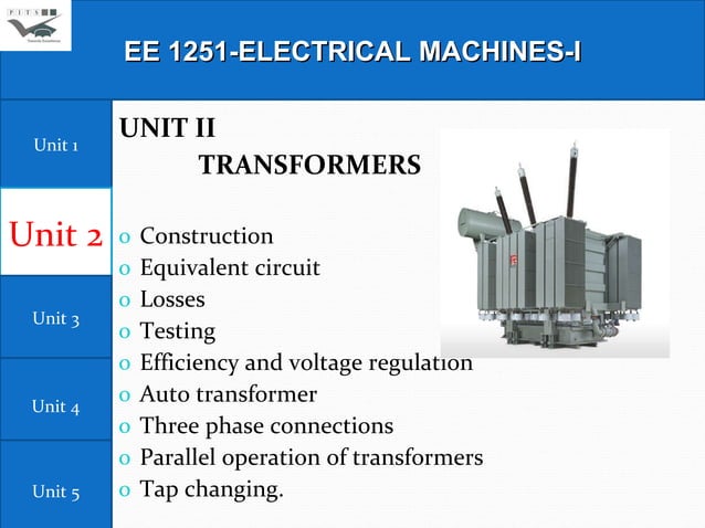 Electrical machines I (II-EEE) | PPT