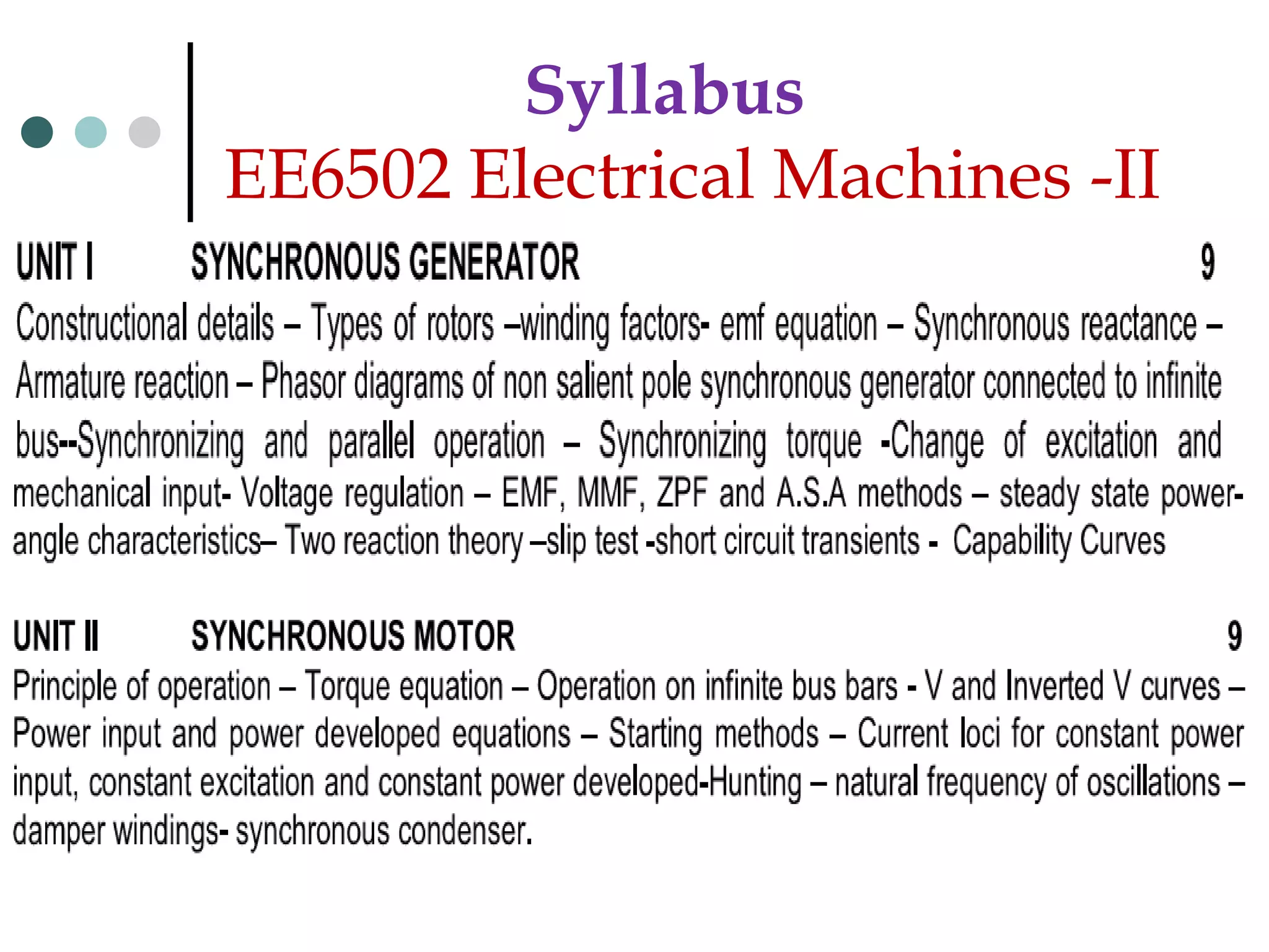 Electrical machines 2 AC Machines | PDF
