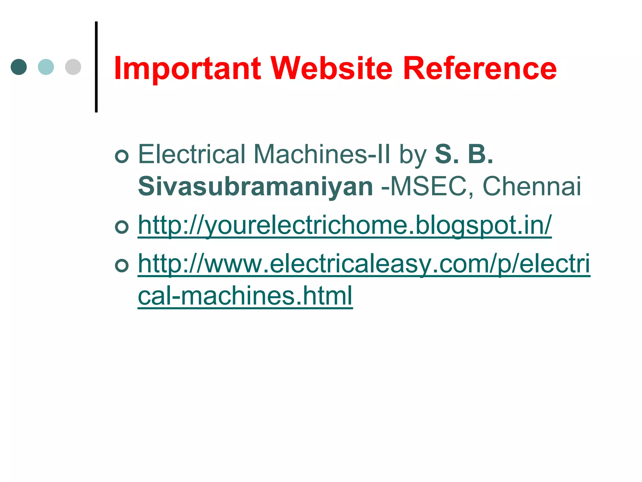 Electrical machines 2 AC Machines | PDF
