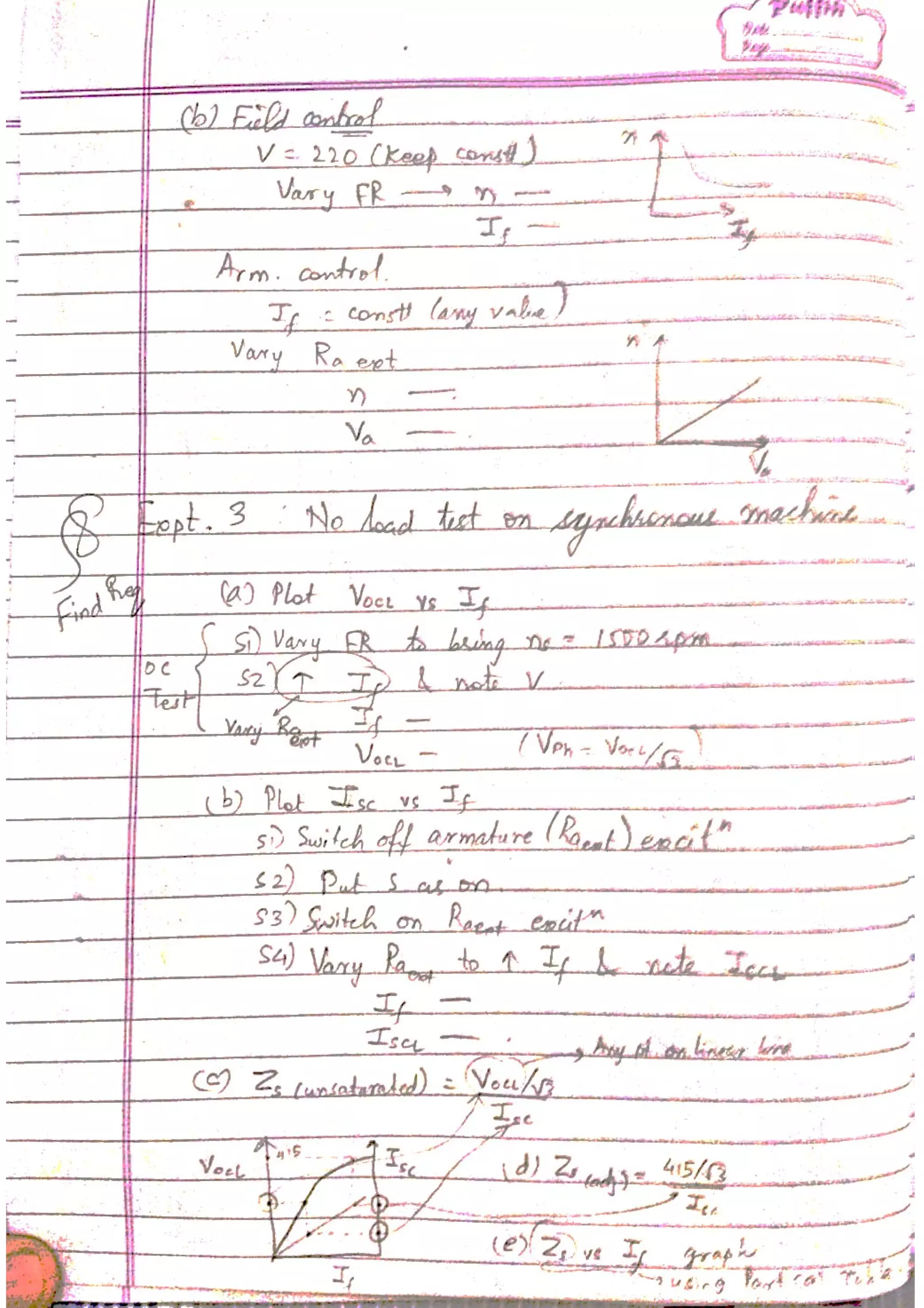 Electrical Machines Lab Notes - Akshansh | PDF