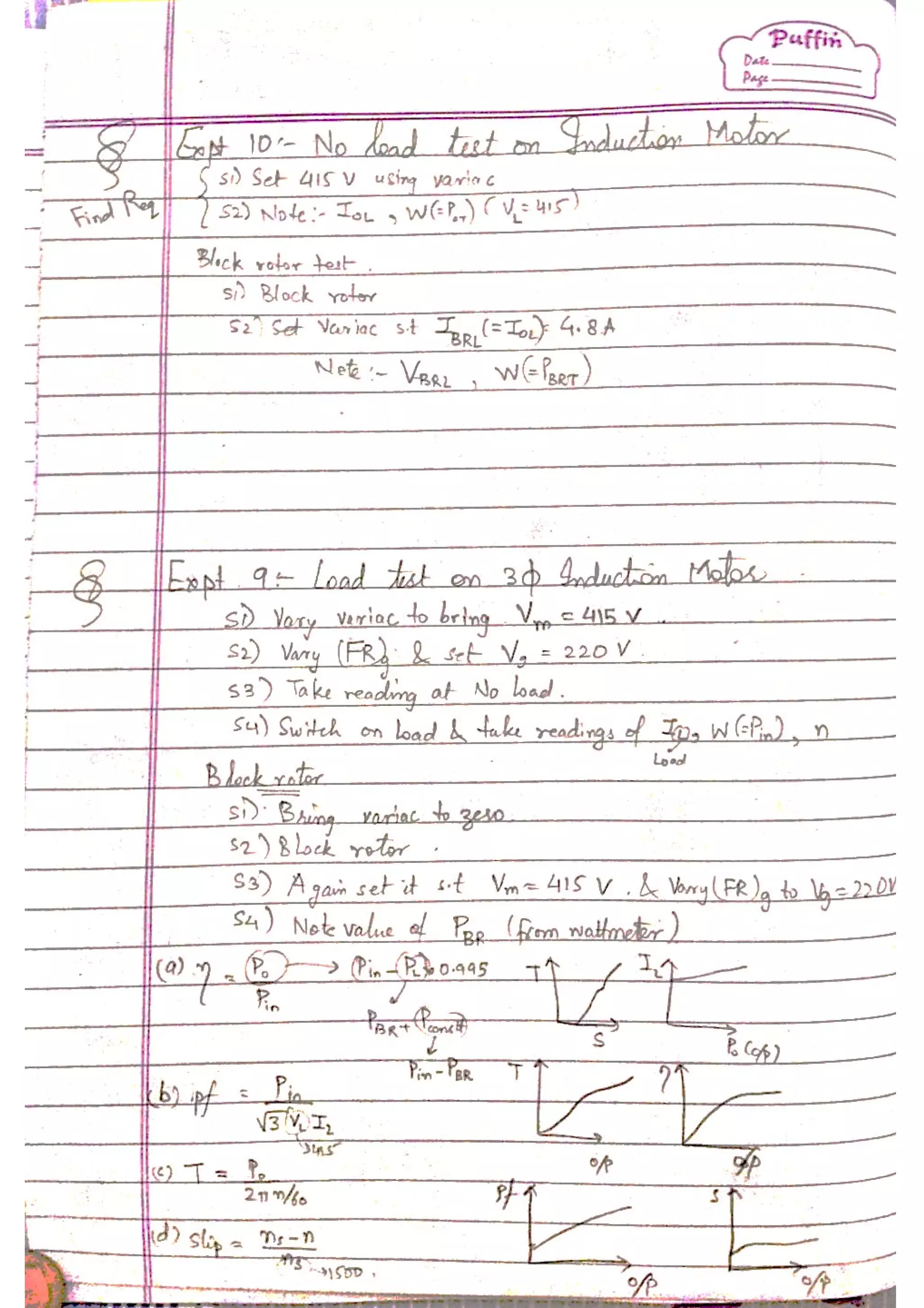 Electrical Machines Lab Notes - Akshansh | PDF