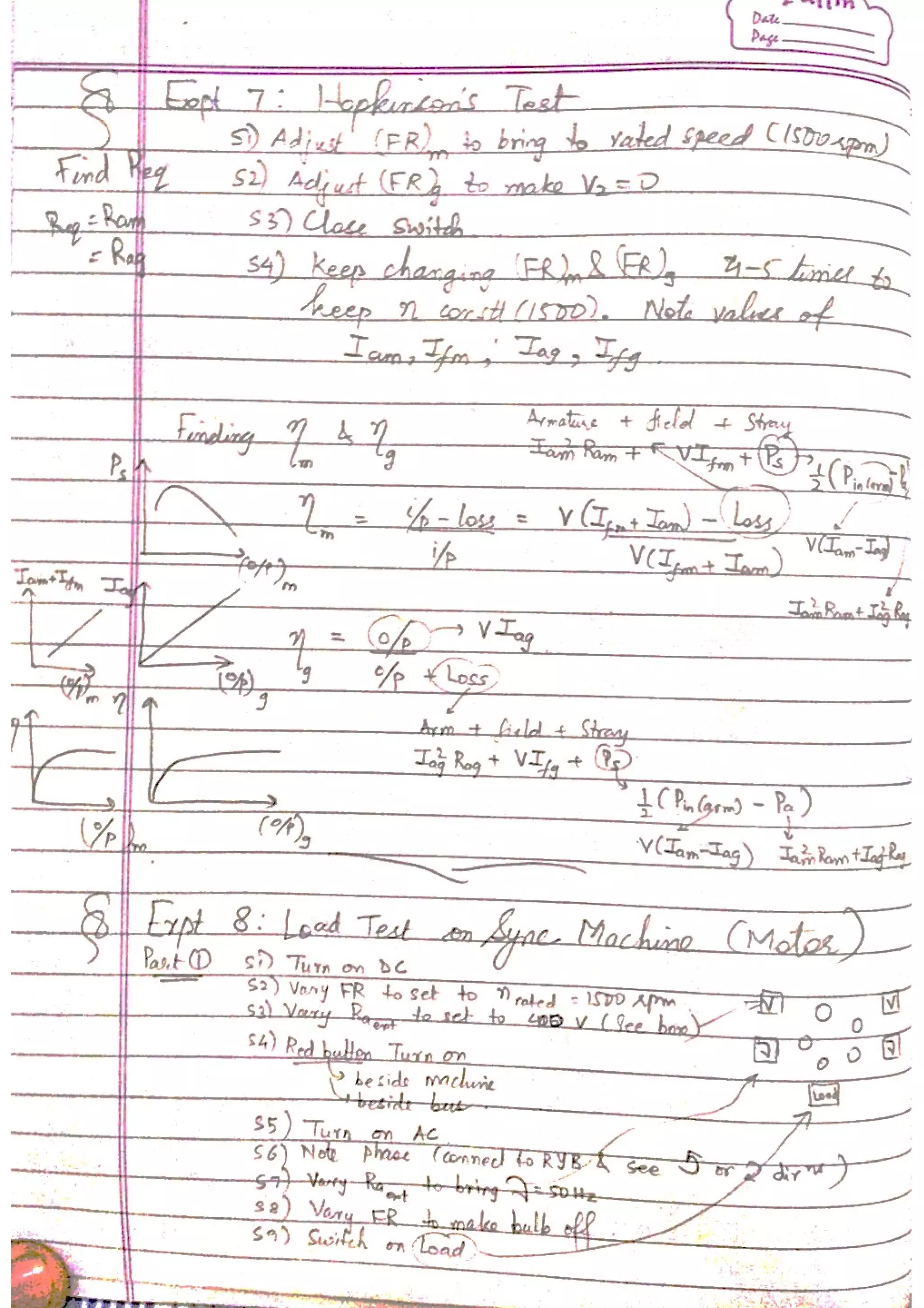 Electrical Machines Lab Notes - Akshansh | PDF