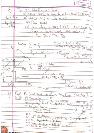 Electrical Machines Lab Notes - Akshansh | PDF