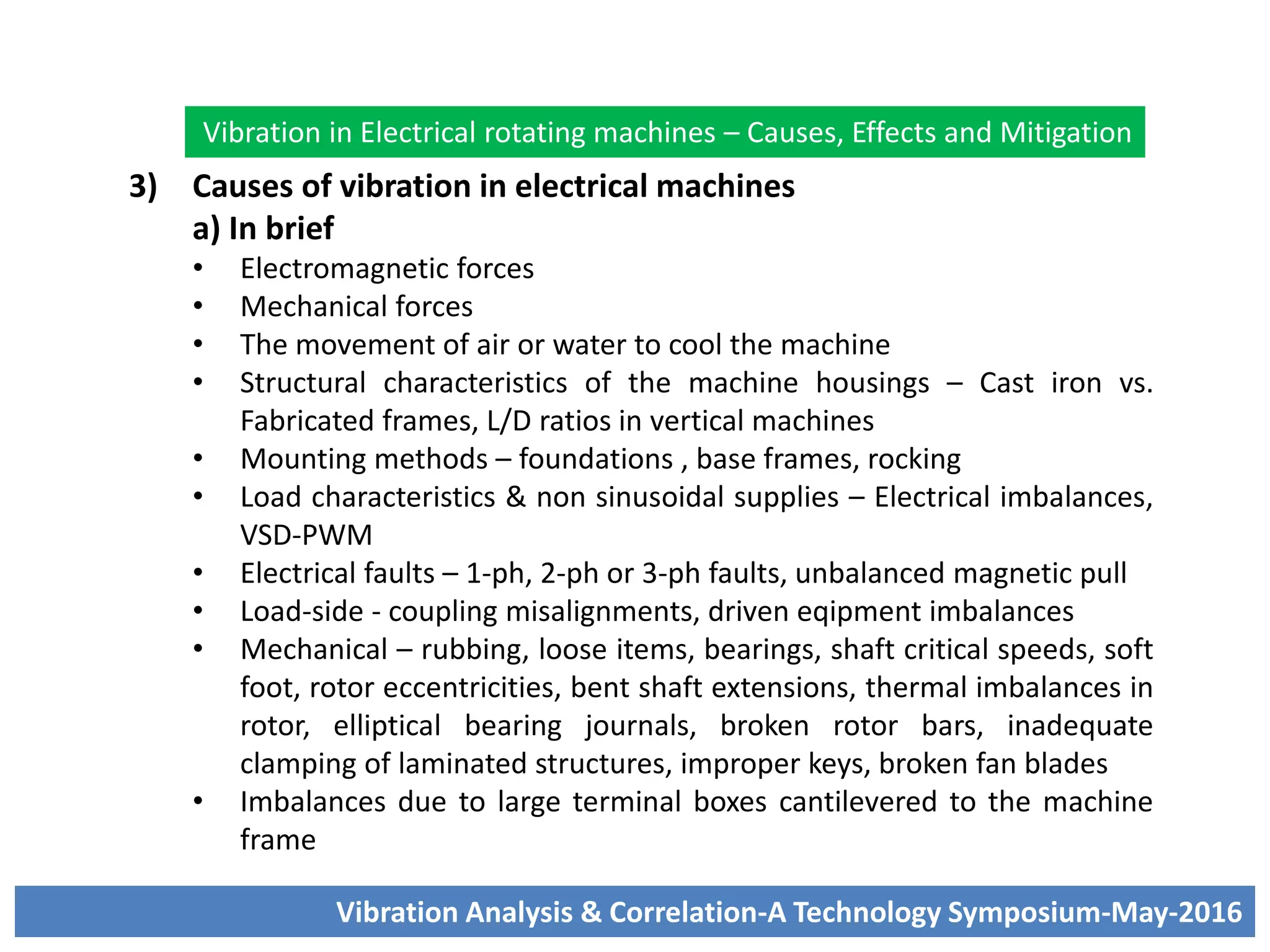 Electrical machines vibration - causes effects and mitigation - Mr ...
