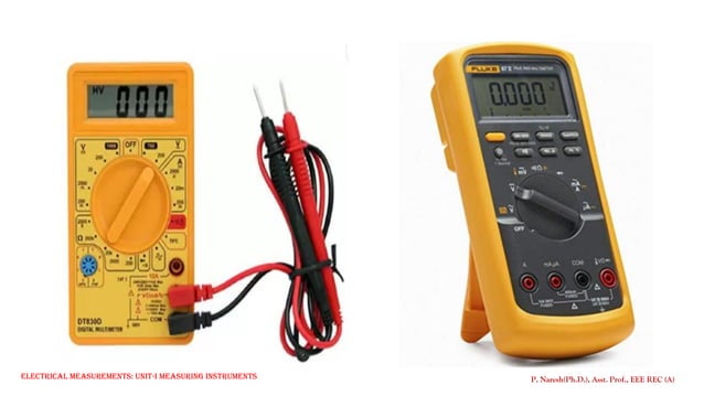 Electrical measurements unit-1-measuring instruments | PDF | Physics ...