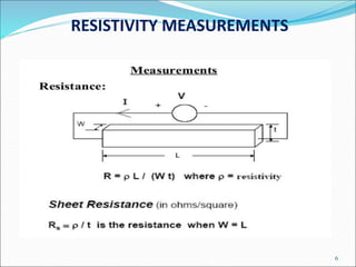 Electrical measurements and two probe method | PPT