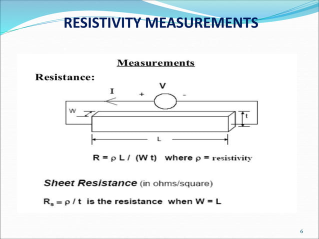 Electrical measurements and two probe method | PPT