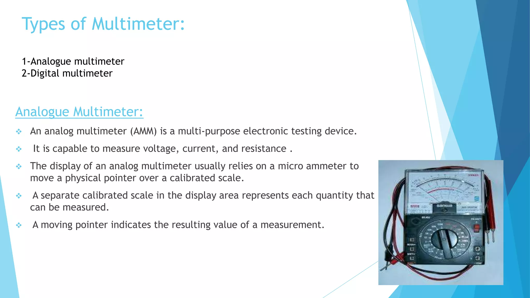 Electrical measuring instruments | PPTX