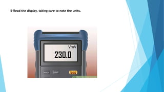 Electrical measuring instruments | PPTX