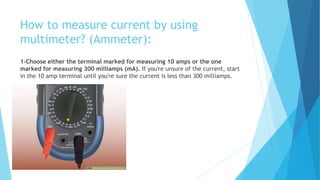 Electrical measuring instruments | PPTX