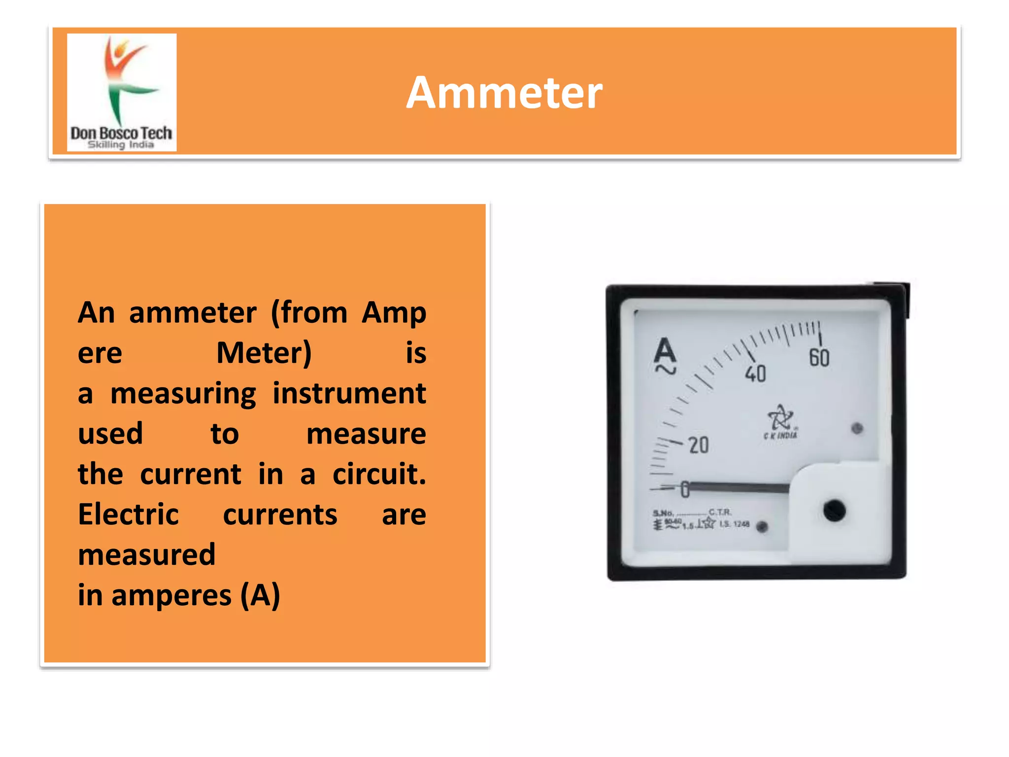 Electrical measuring instruments | PPTX