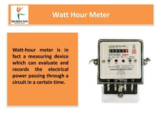 Electrical measuring instruments | PPTX