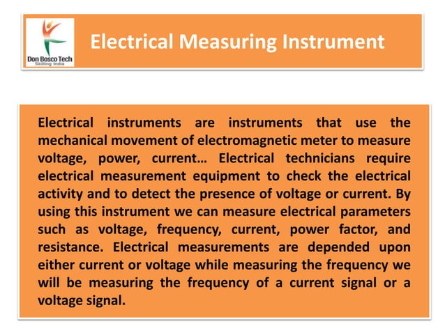 Electrical measuring instruments | PPTX | Science