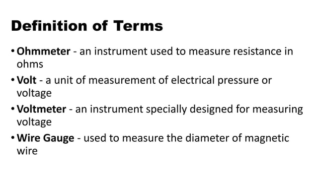 Electrical Measuring Tools and Instruments.pptx | Physics | Science