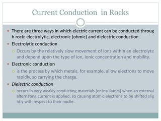Electrical_Methods Schlumberger, Wenner and Dipole Dipole | PPTX