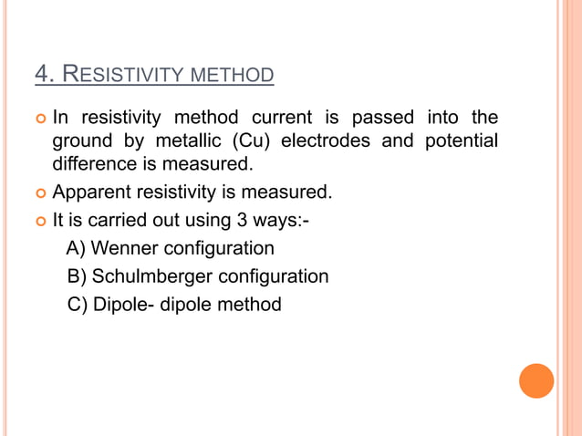 ELECTRICAL METHODS OF GEOPHYSICAL EXPLORATION OF MINERAL DEPOSITS.pptx ...