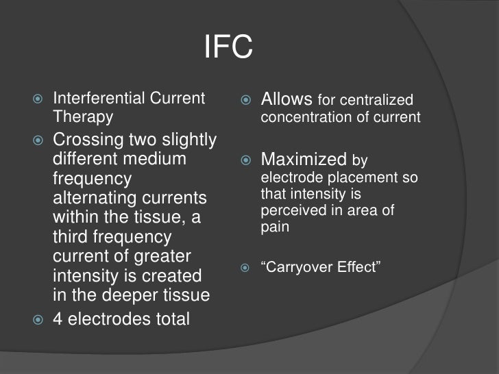 Electrical Modalities