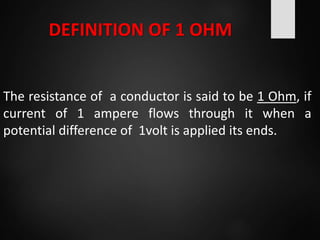 BASICS OF ELECTRICAL MODULE | PPT