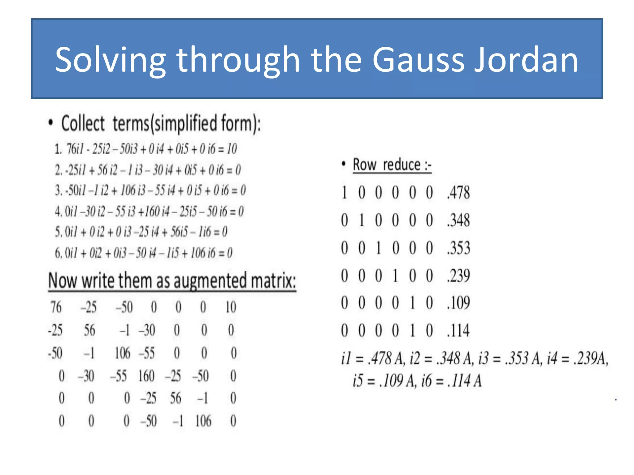 Electrical Networks Application in linear algebra | PPTX