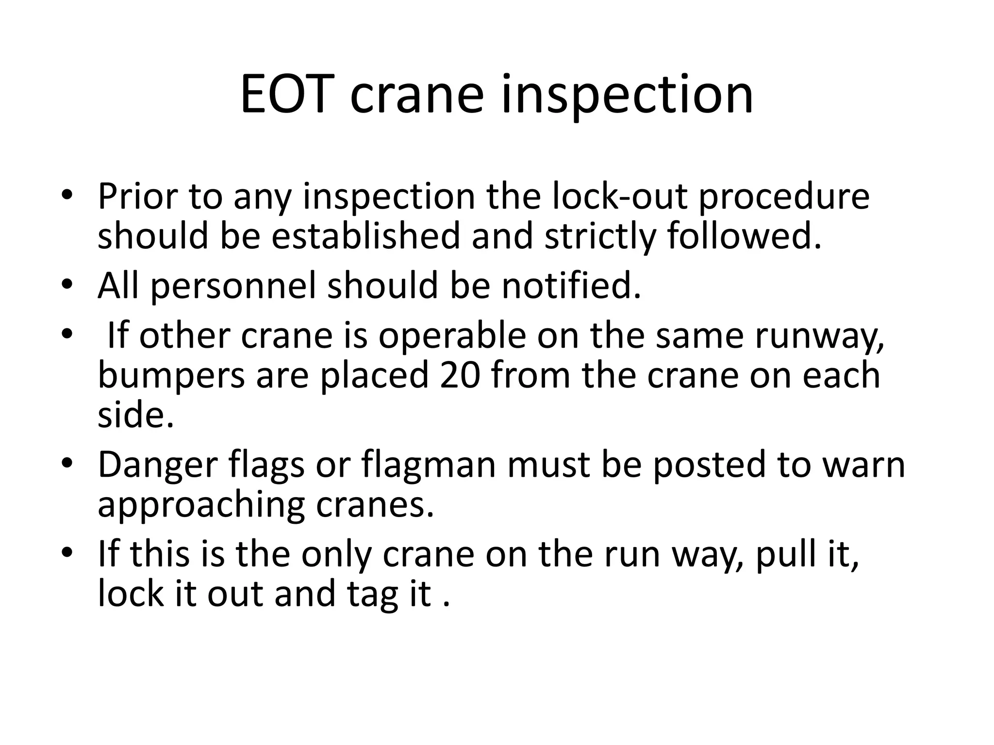 Electrical overhead crane safety | PDF