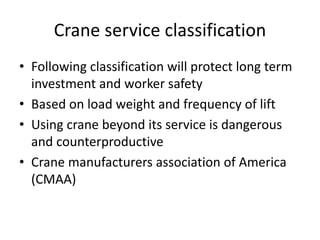 Electrical overhead crane safety | PDF
