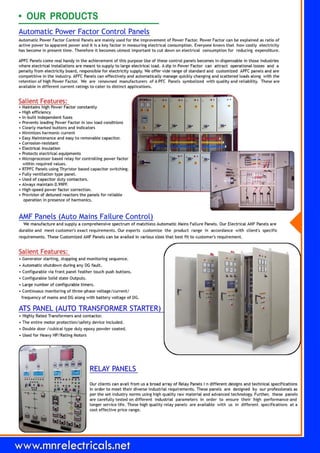 Electrical panels profile | PDF