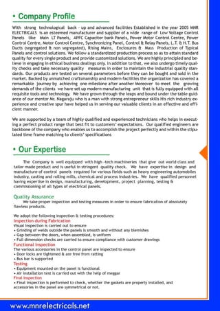Electrical panels profile | PDF