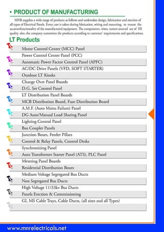 Electrical panels profile | PDF