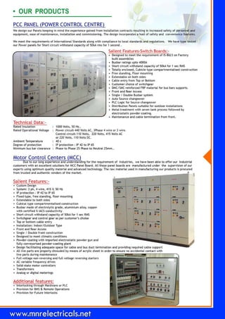 Electrical panels profile | PDF