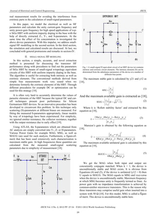 Electrical parameter extraction & modeling of SiGe HBT for ...
