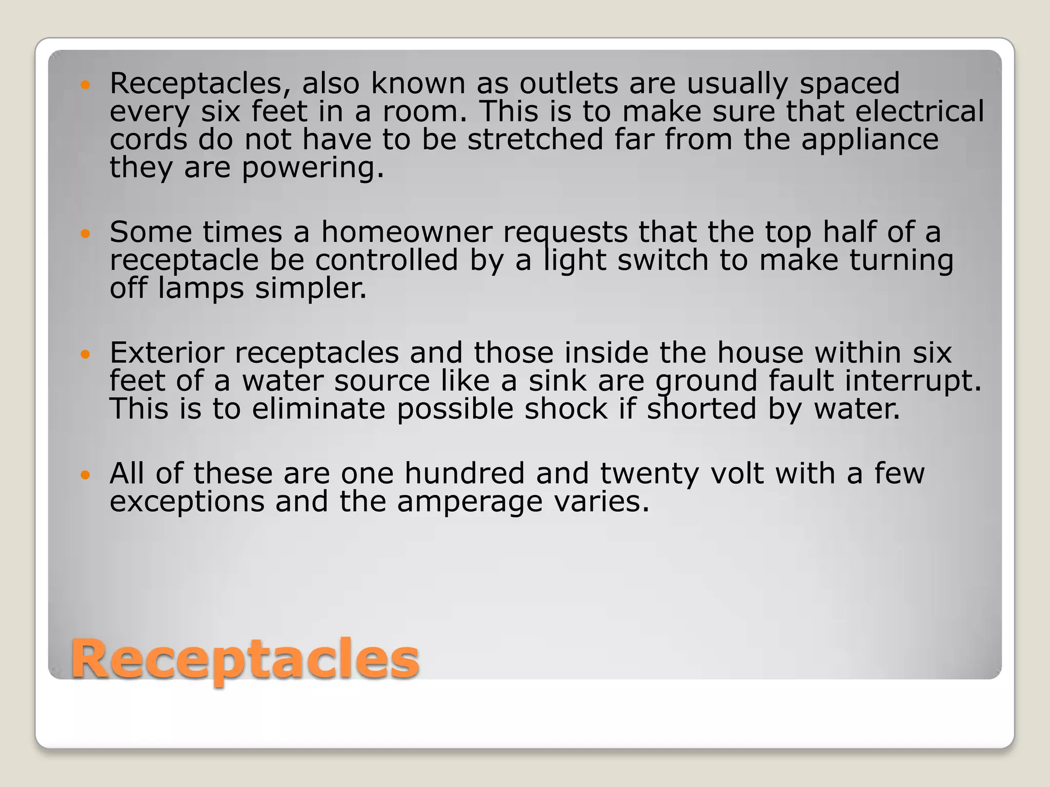 Electrical plans | PPTX