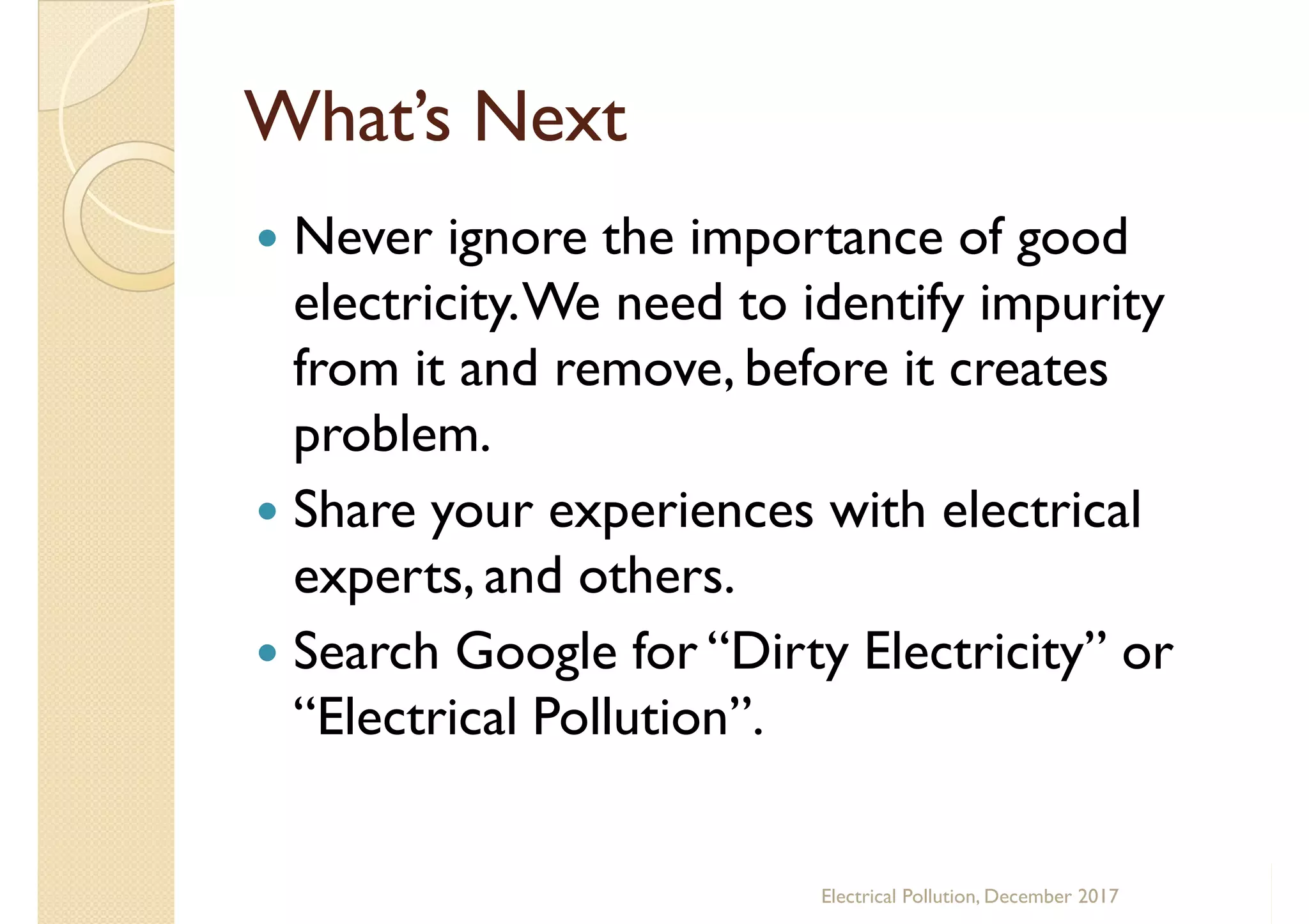 Electrical pollution | PPT