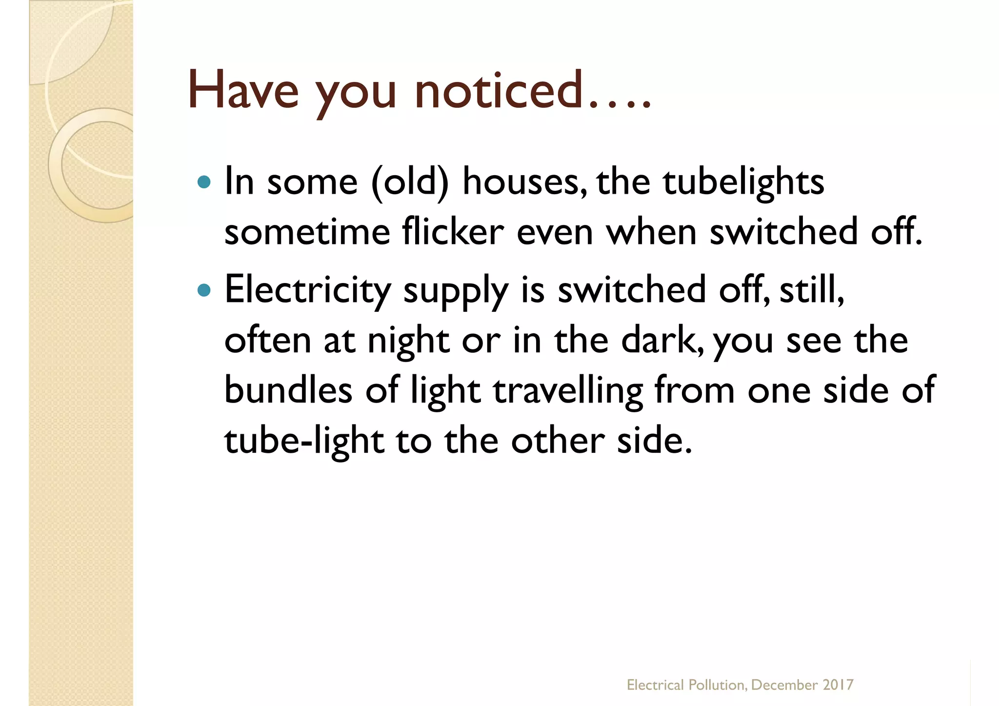 Electrical pollution | PPT