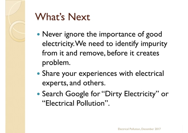 Electrical pollution | PPT