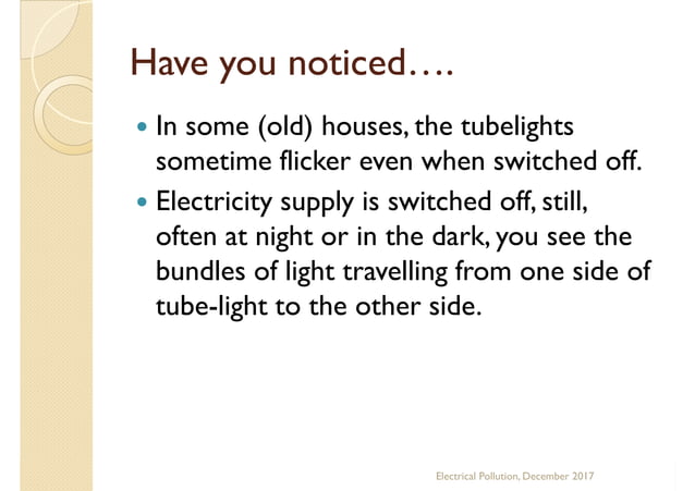 Electrical pollution | PPT